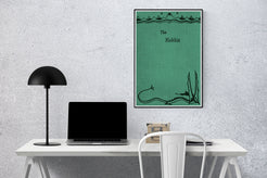 Hobbit Book Cover Art Print - J.R.R Tolkien's Classic Fantasy Novel ...